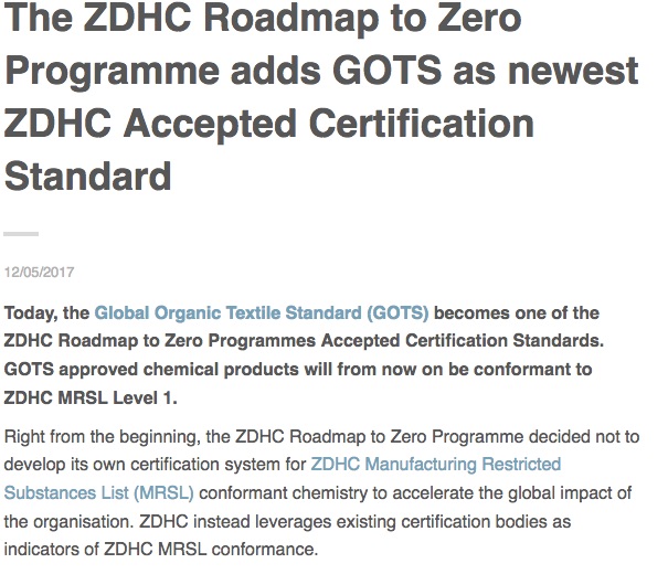 #GOTS #ZDHC #MRSL #globalimpact #CSR #water – synergy and people